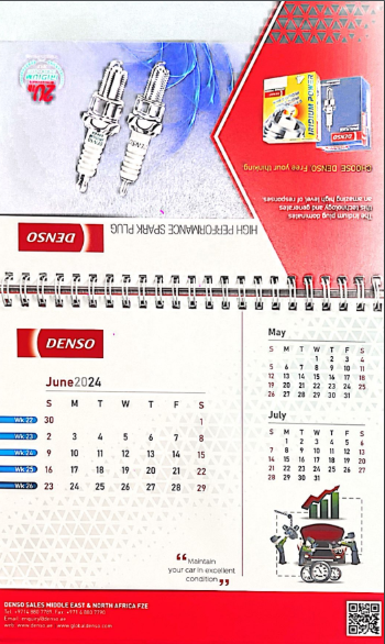 Denso Merchandise - 2024 CALENDER – Auto Prime Parts